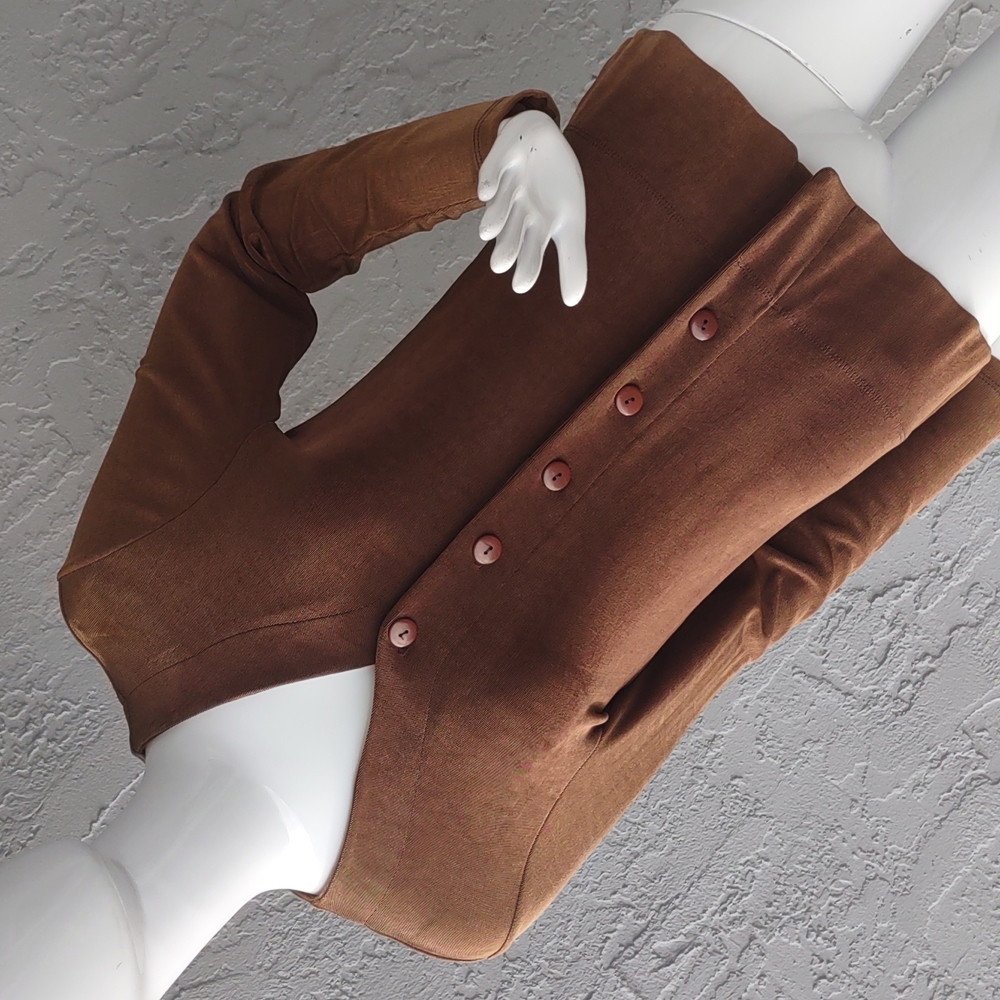 Choices Petite Ladies (5) Button Luxury Cardigan - Gem